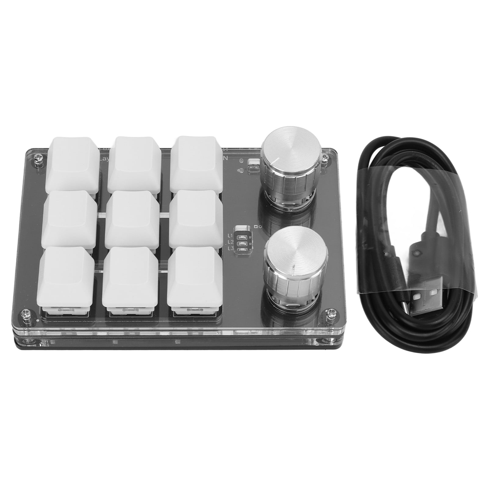 Wireless Programmable Keyboard with Bluetooth and USB Dual Mode, 9 ...