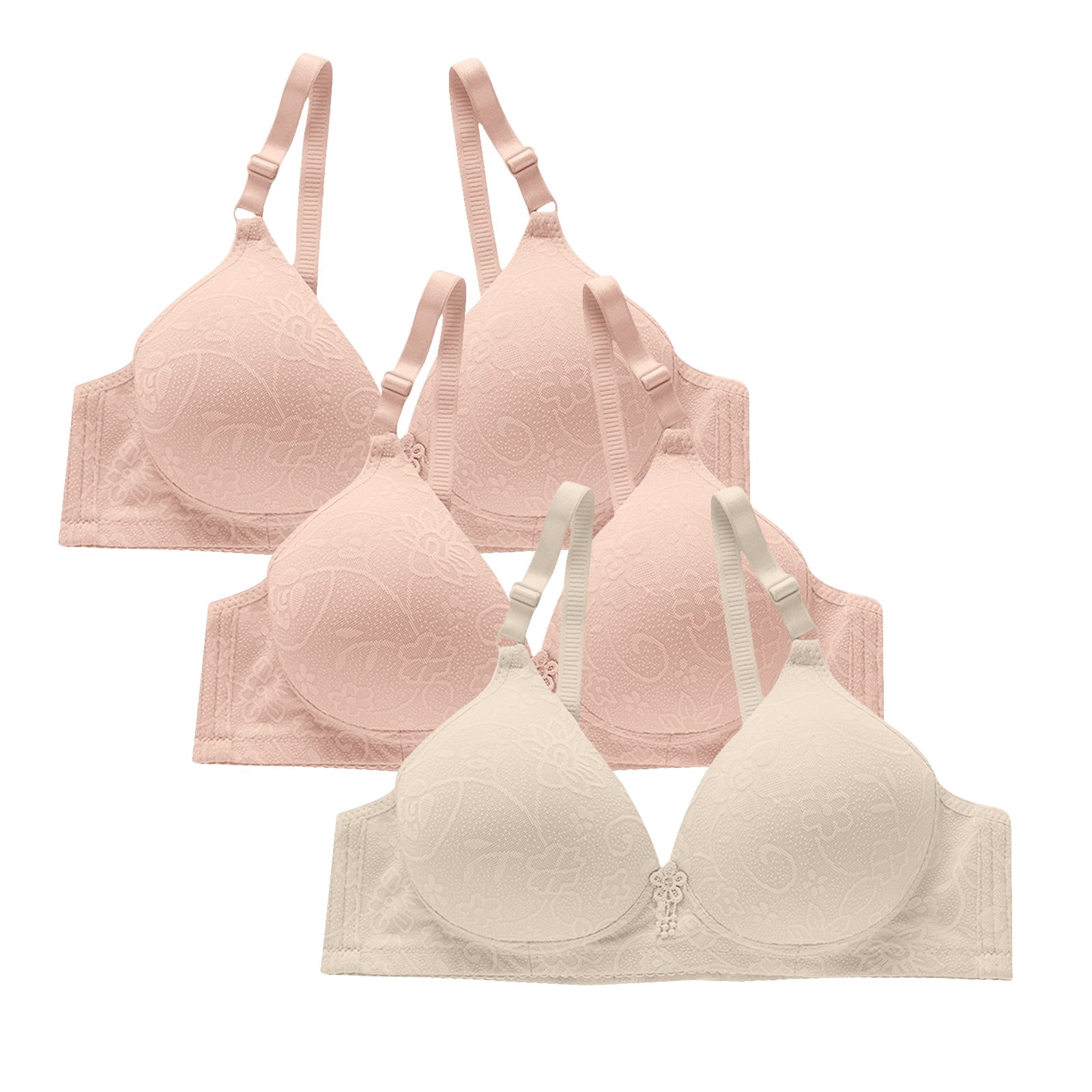 Wireless Push Up Bra, Hugcore A Traditional Women's Bra with A Thin Cup ...