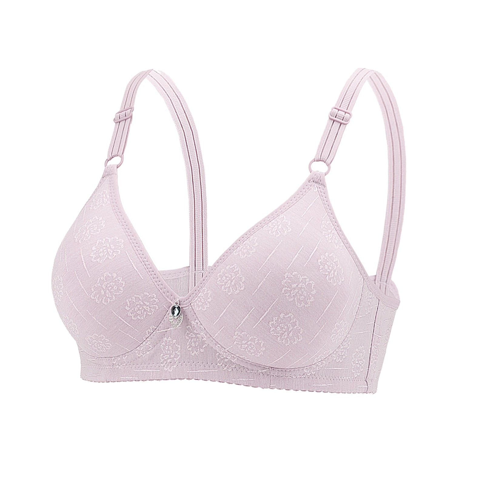 Wireless Pushup Bra for Women Seamless Full Coverage Comfort Light ...