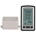 Wireless Rain Meter Gauge Weather Station Indoor/Outdoor Temperature ...