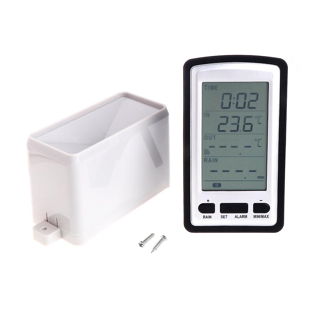 Wireless Rain Meter Gauge Weather Station Indoor outdoor Temperature ...