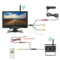"Fookoo 1080P HD 7"" Wireless Backup Camera, Dual/Quad Screen, IP69 ...