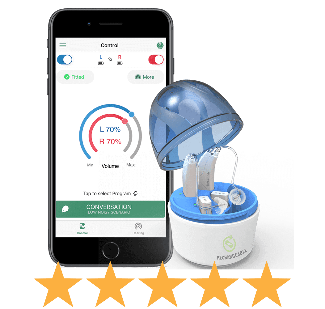 Wireless Rechargeable DiscoMax Hearing Amplifiers for smart phone ...