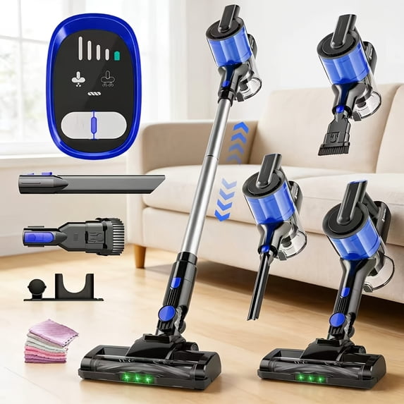 Wireless Rechargeable Vacuum, 46KPA Max Power, 9-in-1 Multi-tool ...