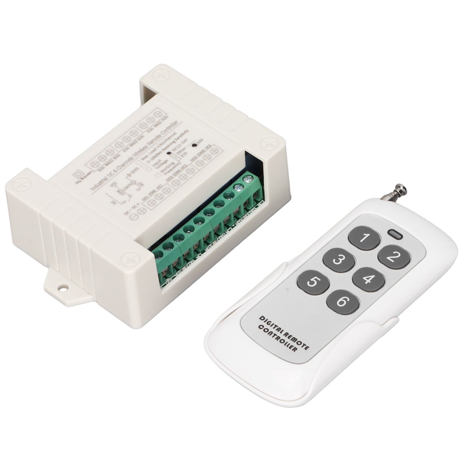 Wireless Relay and Remote Control, 12V 24V 6 CH Motor Remote Control ...
