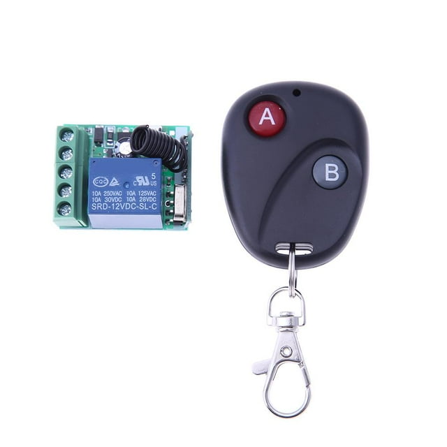 Wireless Remote Control 433MHZ DC 12V 1 Channel Relay Remote Switch ...