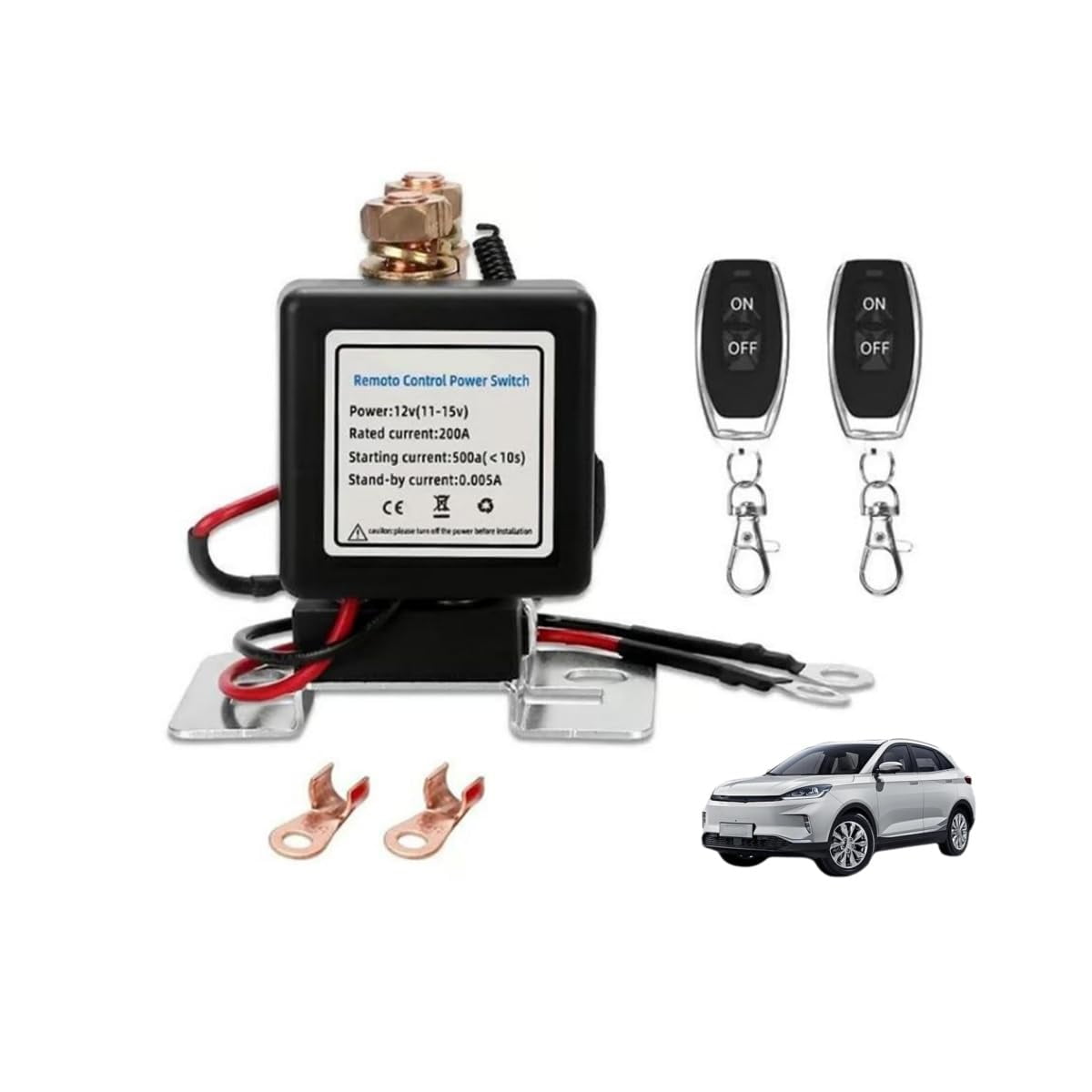 Wireless Remote Control Battery Relay Switch Car Starter, Remote ...