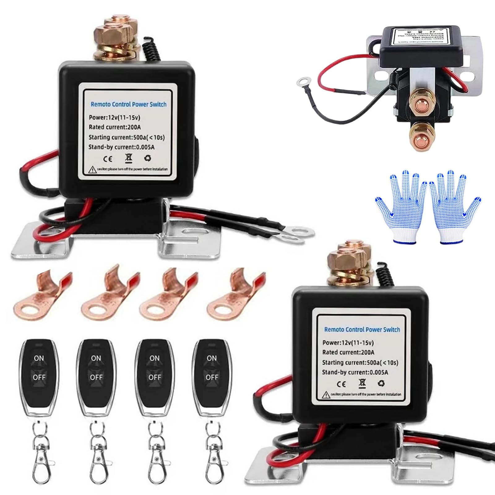 Wireless Remote Control Battery Relay Switch Car Starter, Remote ...