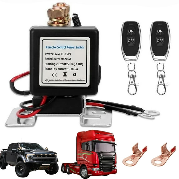 Wireless Remote Control Battery Relay Switch, wita Remote Start & Warm ...