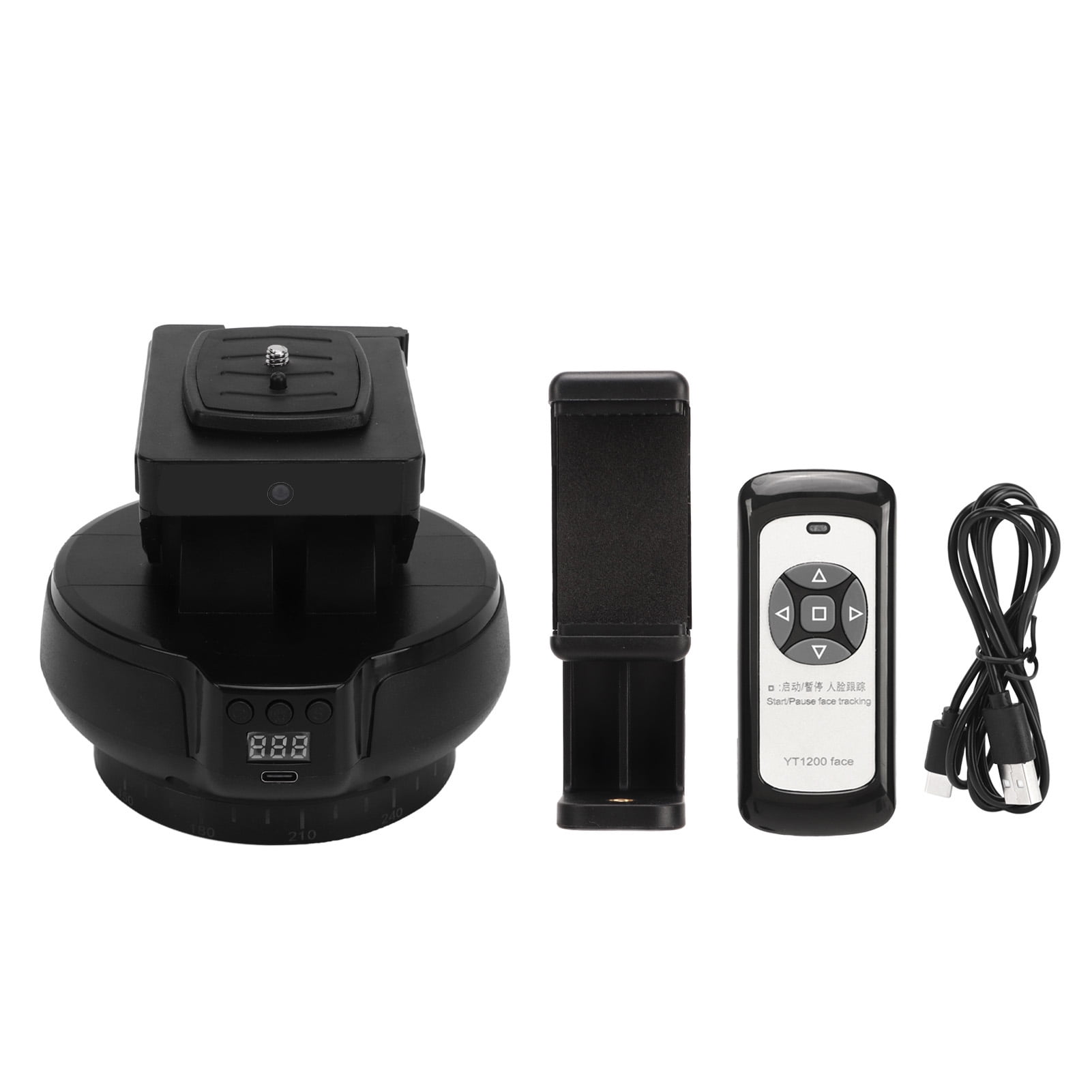 Wireless Remote Control Electric Tripod Head Ai Face Tracking Rotating ...