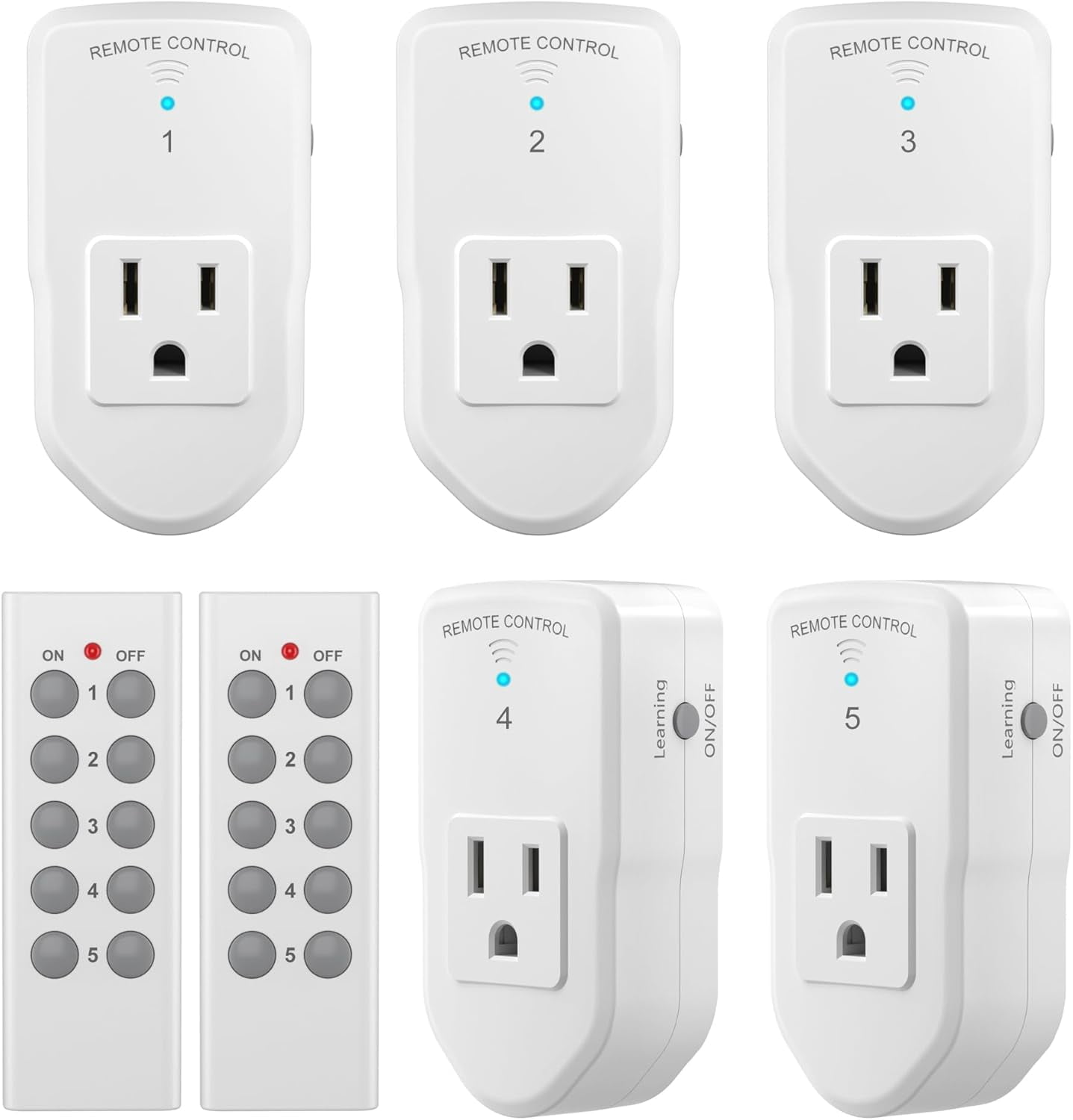 Wireless Remote Control Electrical Outlet Switch for Lights, Fans ...