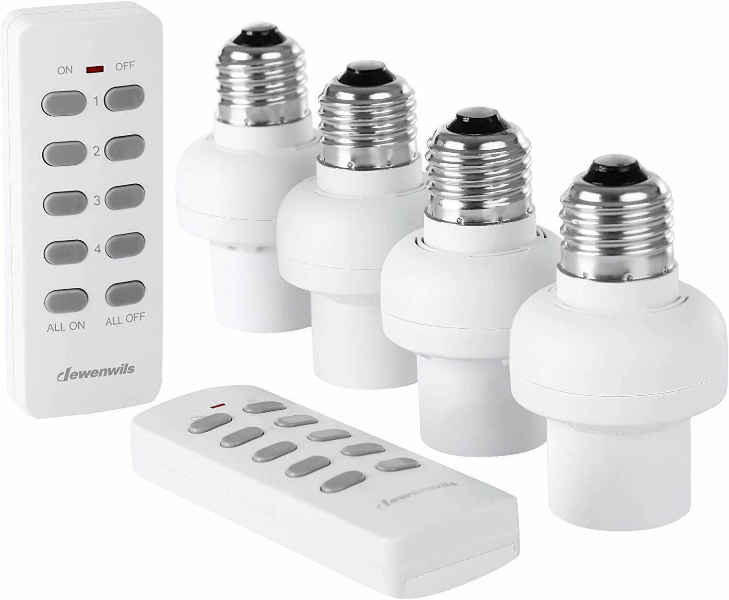 Wireless Remote Control Light Lamp Socket E26/E27 Bulb Holder Base ...