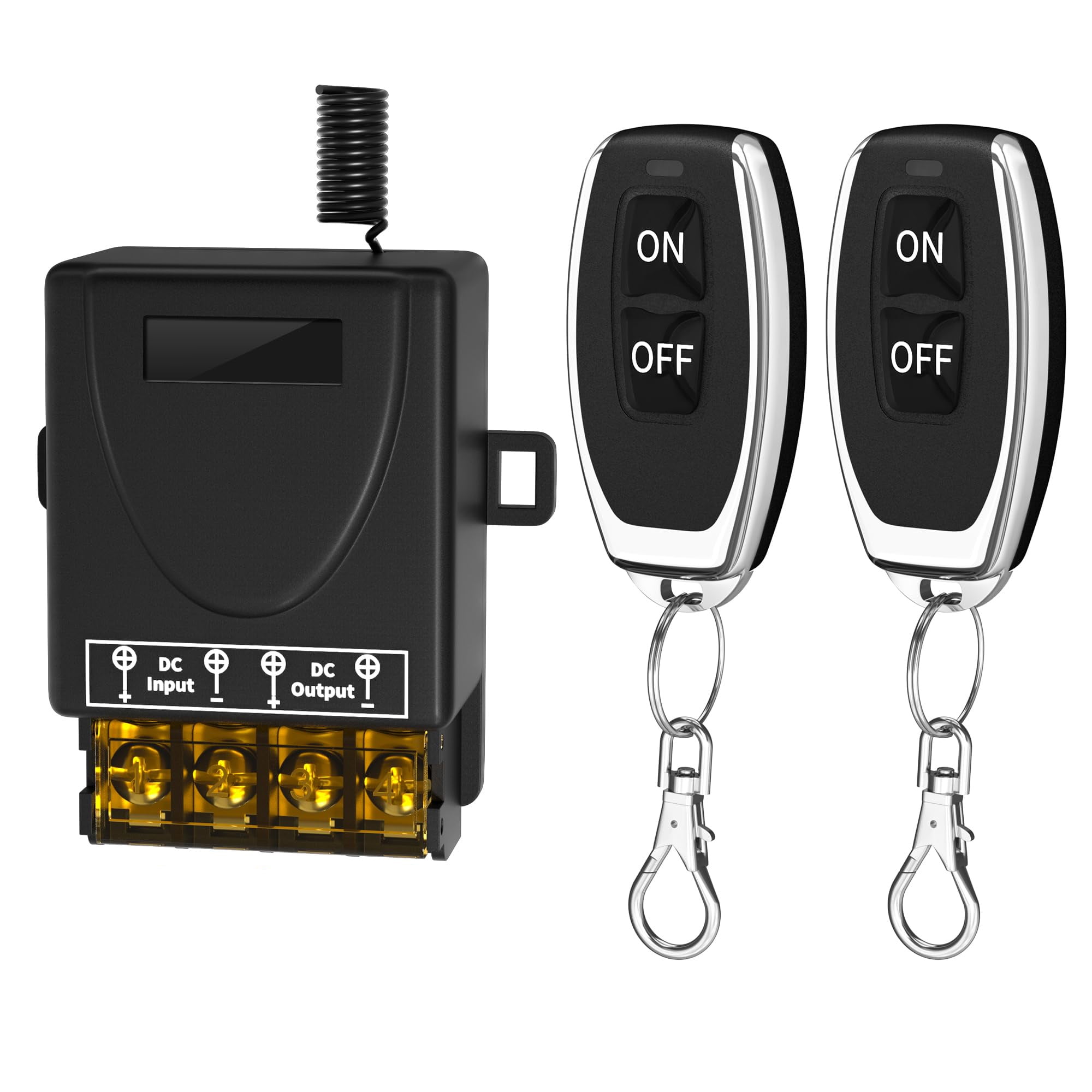 Wireless Remote Control Switch DC 12V 24V 48V 72V 30A RF 433Mhz Relay ...