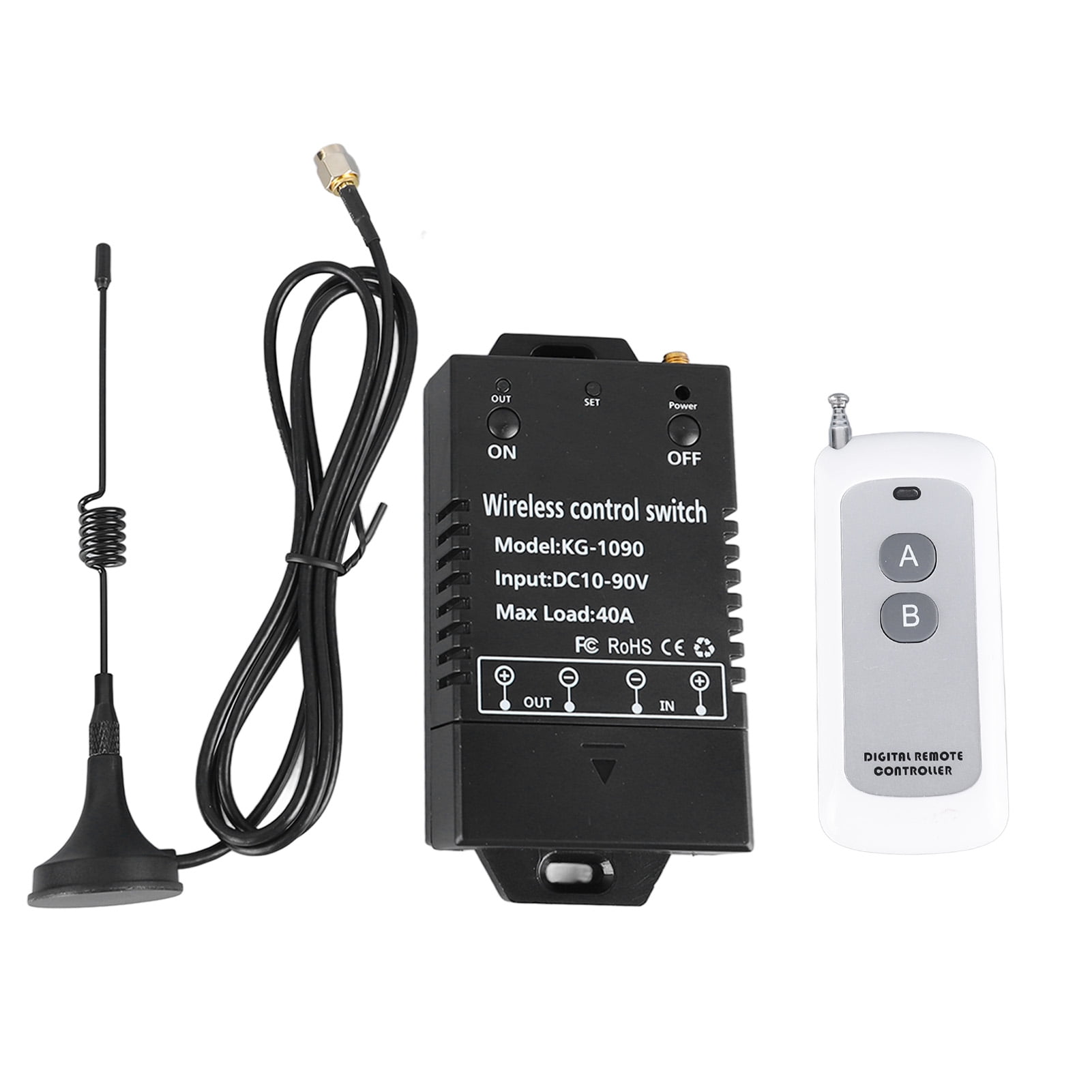 Wireless Remote Control Switch Kit DC12V to 90V Stable High Efficiency ...