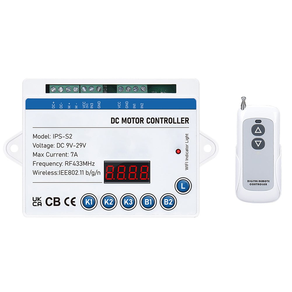 Wireless Remote Control Switch for Linear Actuator 9V~29V 7A Dc Motor Controller - Walmart.com
