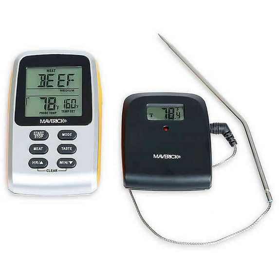 Maverick Wireless Remote Meat Thermometer, 300 ft Range, Color-Changing ...