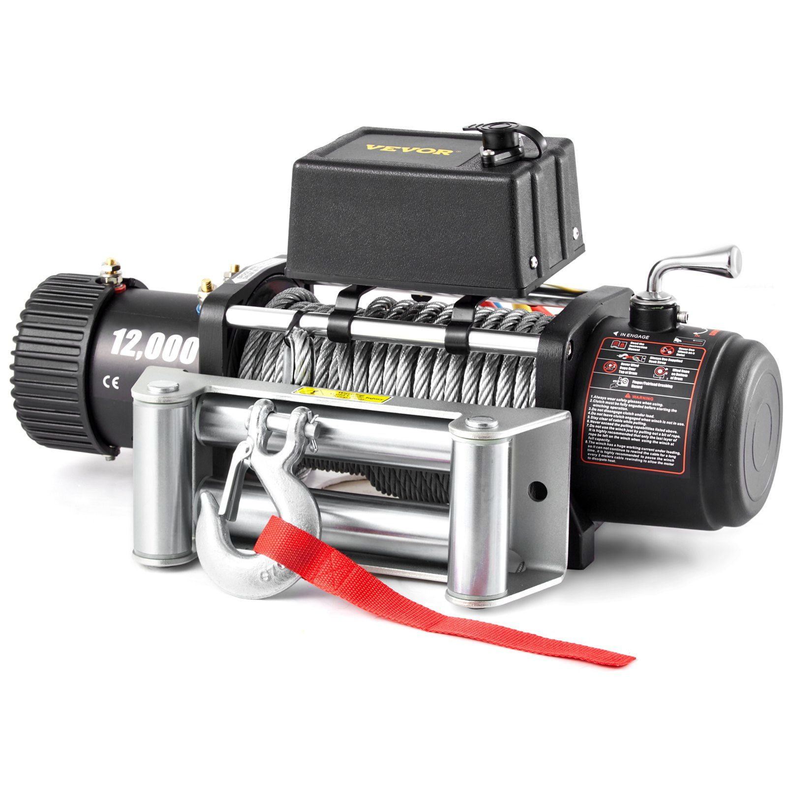 Wireless Remote Winch 12000lbs - 12V Power Winch with 85ft Cable for ...