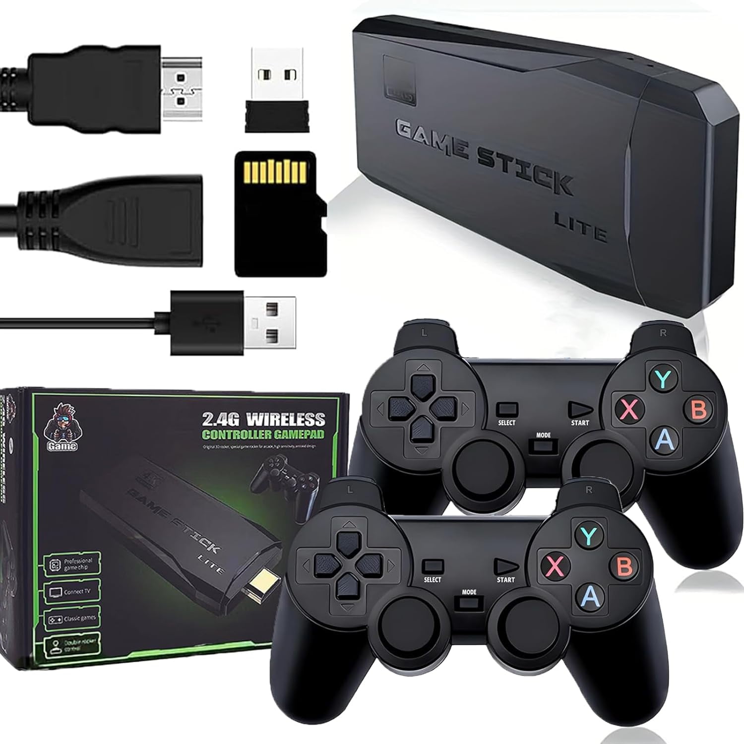 Wireless Retro Game Console, Retro Stick with Built-in 9 Emulators ... Wireless Retro Game Console, Retro Stick with Built-in 9 Emulators ...