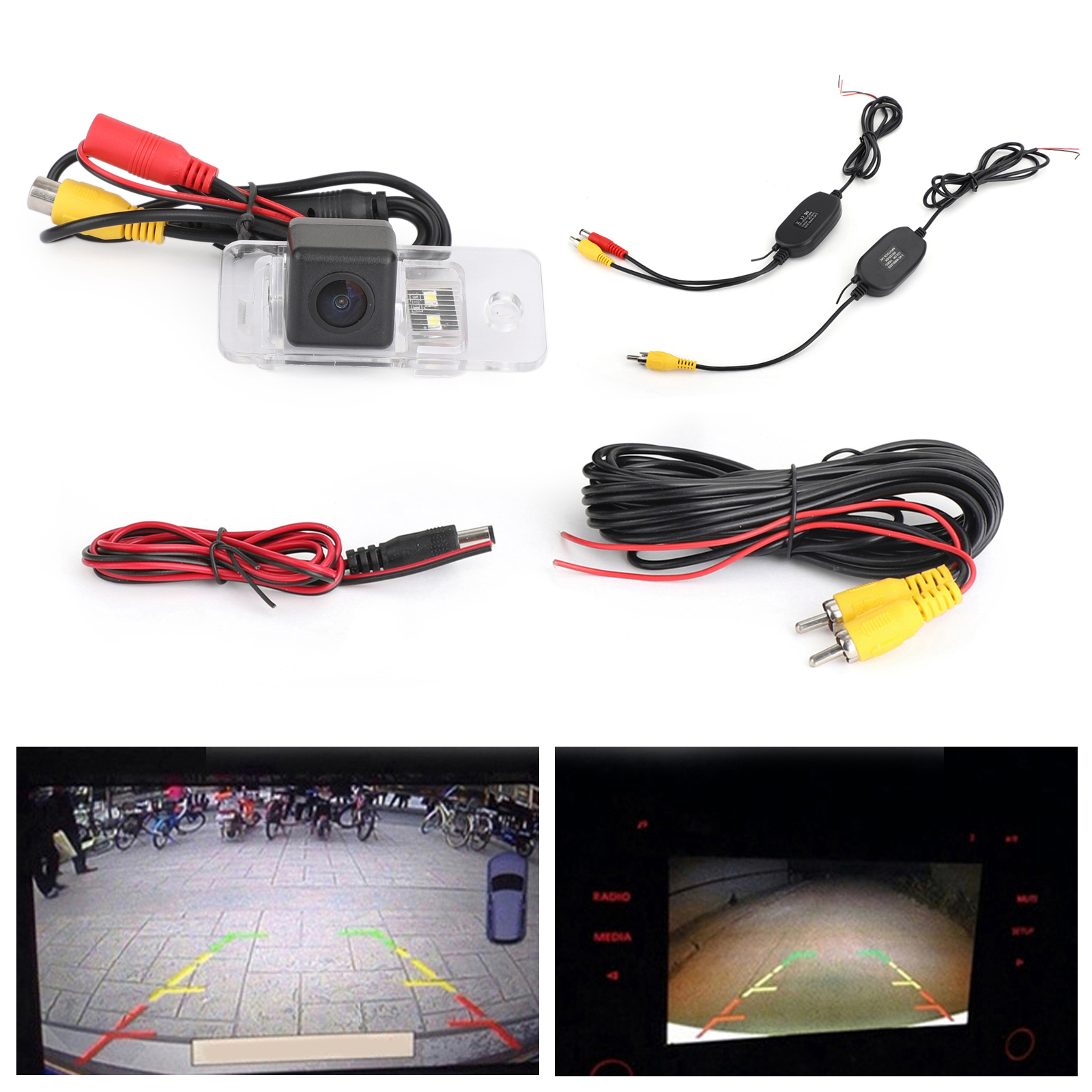 Wireless Reverse Camera Kit for Audi A8 A6 A4 A3 Q7 S5 S6 S8 RS4 RS6 ...