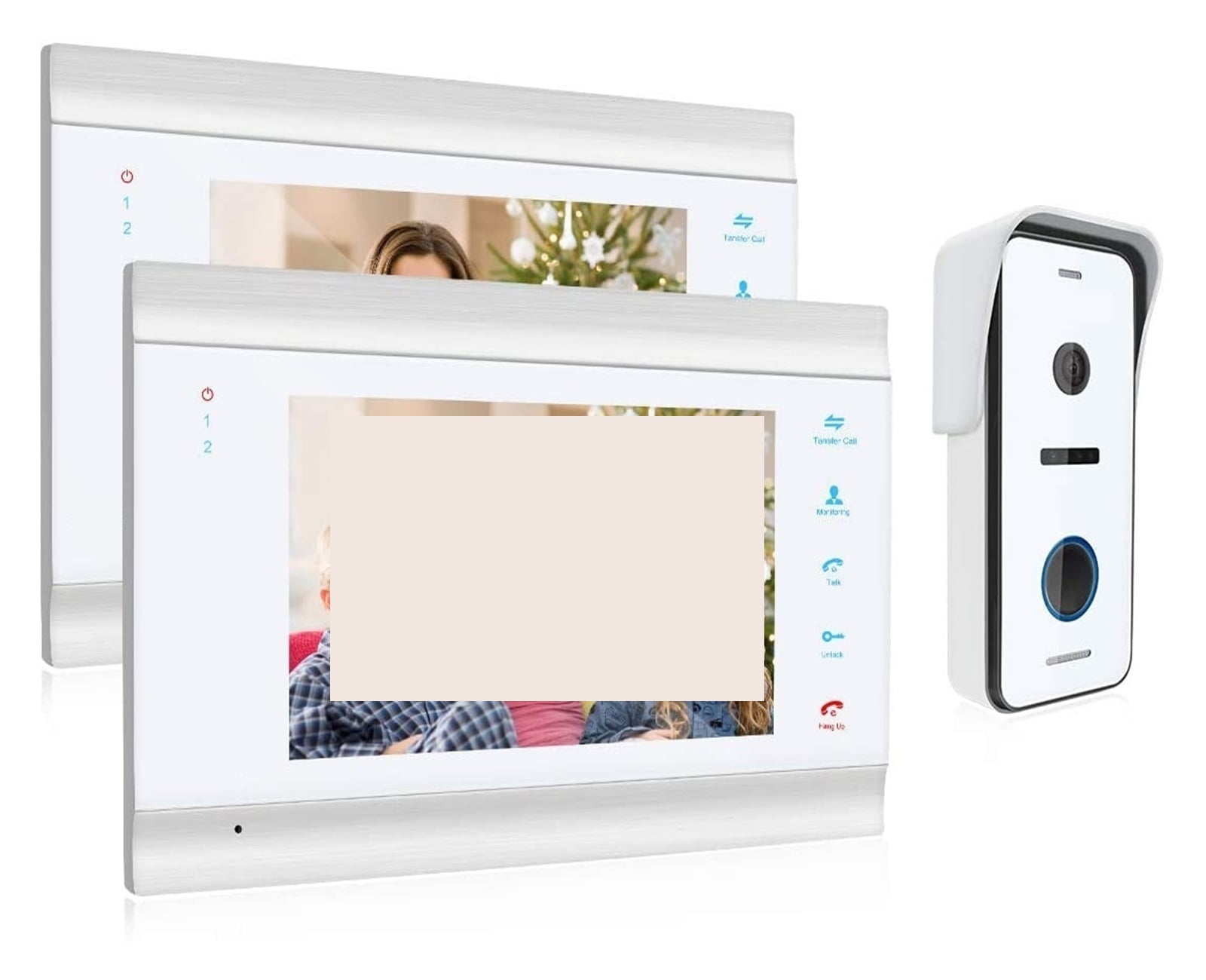 Wireless Ring Doorbell, 7 Inch HD1080P Video Door Phone Intercom System ...