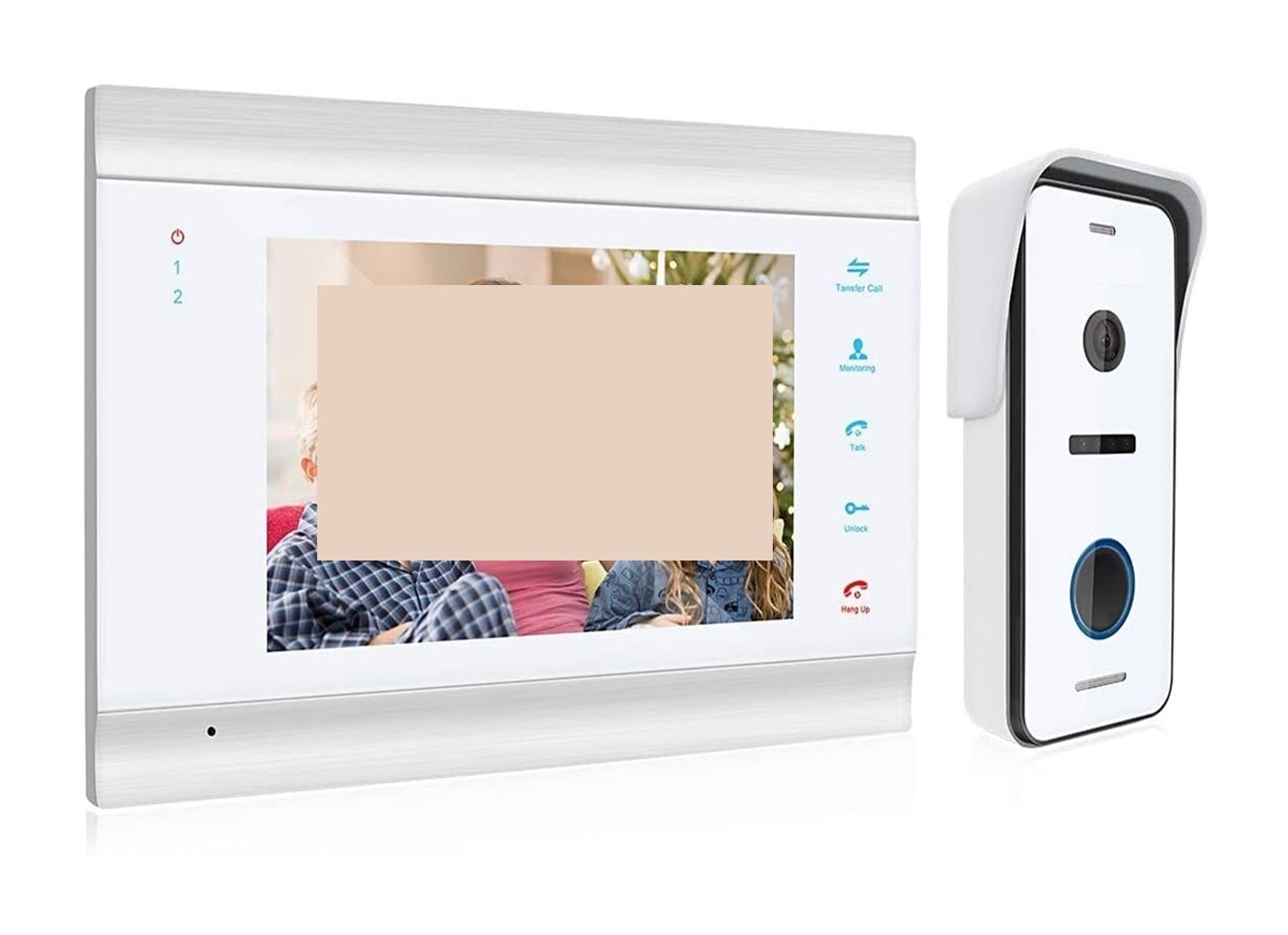 Wireless Ring Doorbell, 7 Inch HD1080P Video Door Phone Intercom System ...