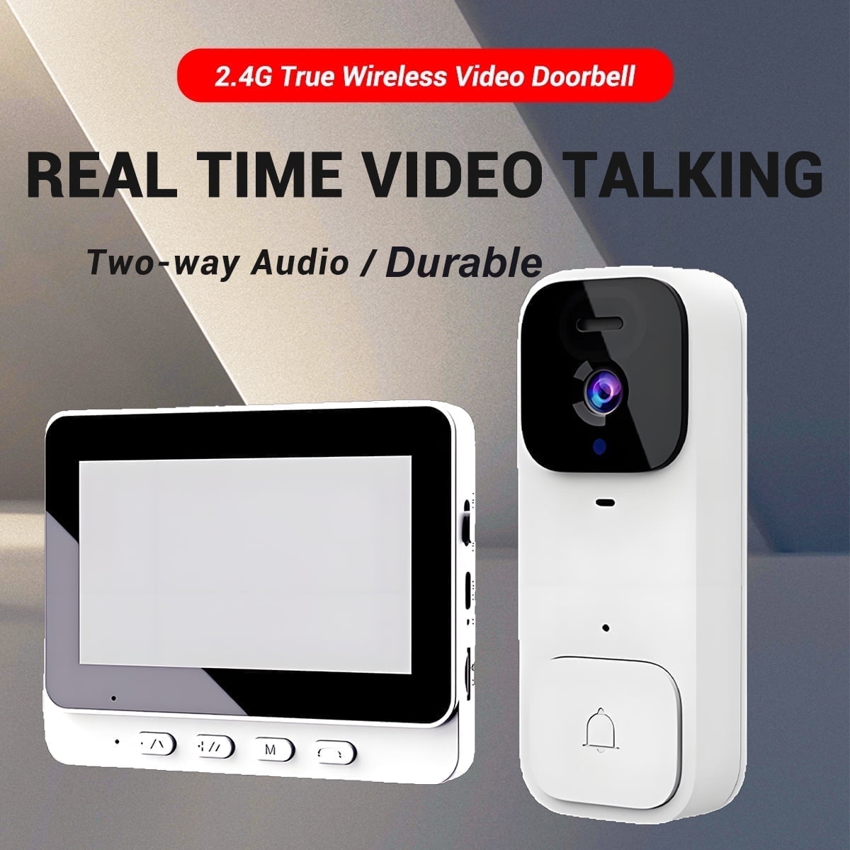 Wireless Ring & Video Gatebell with Camera, 2.4G Wi-Fi, Security Phone ...