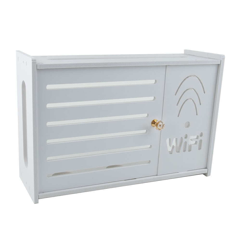 Wireless Router Rack Living Room Wall-mounted WiFi Storage Box Wall ...