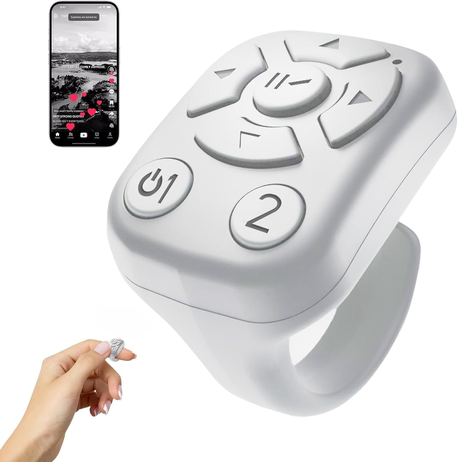 Wireless Scrolling Ring for TikTok - Bluetooth Remote Control for ... Wireless Scrolling Ring for TikTok - Bluetooth Remote Control for ...