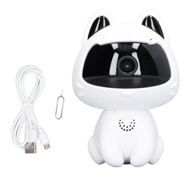 Wireless Security Camera Motion Detection Two Way Voice Robot Pet Shape ...