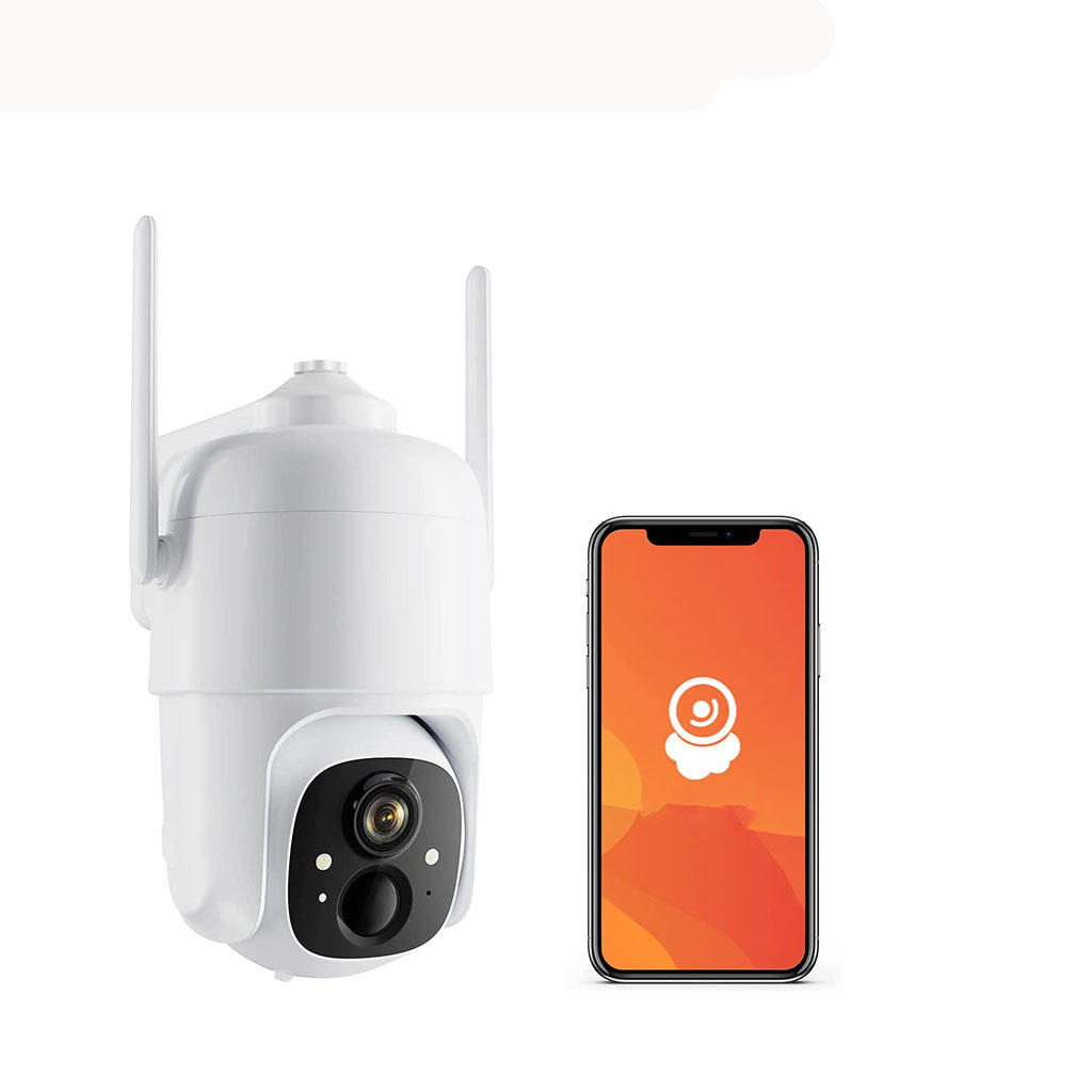 Wireless Security Camera Outdoor WiFi, Siren Alarm Spotlight Outdoor ...