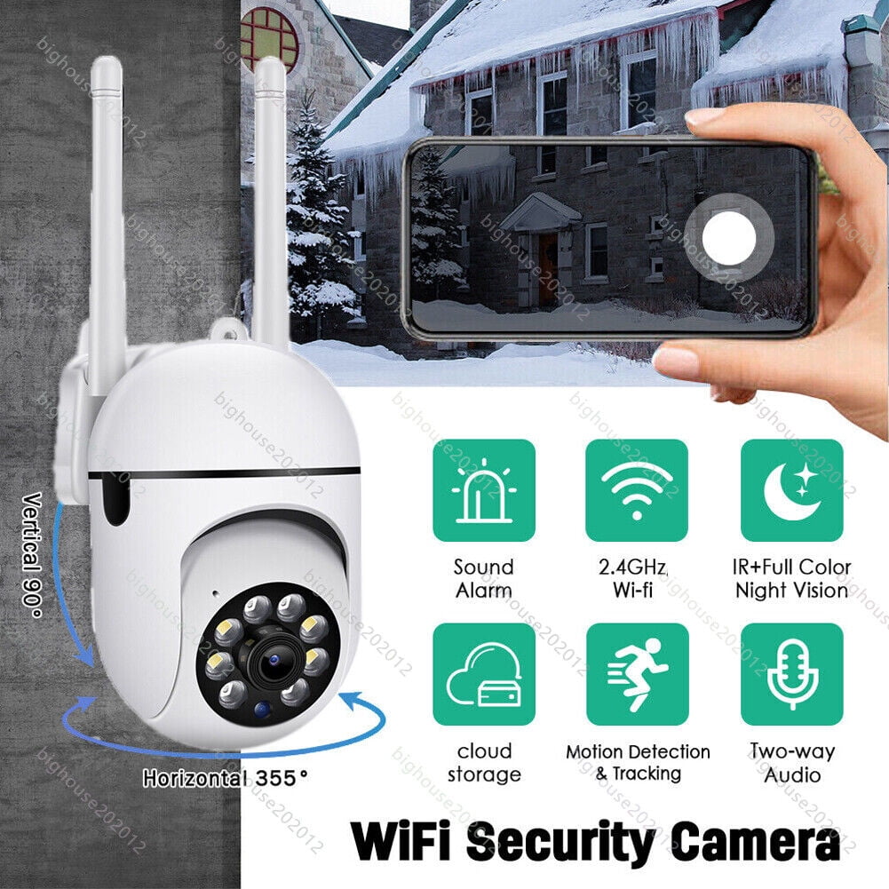 Wireless Security Camera System Indoor Home 2.4G Wifi Night Vision Cam ...