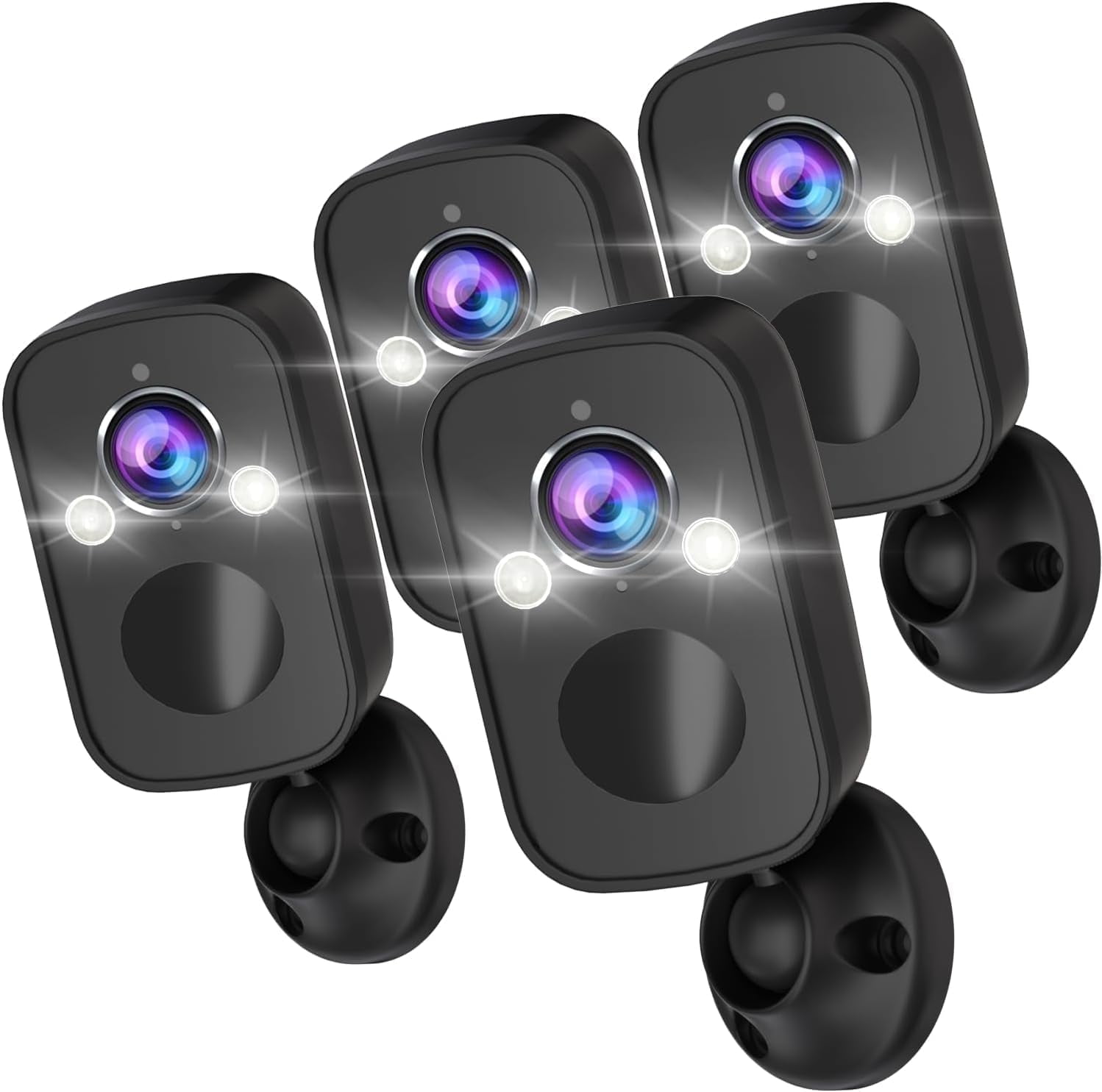 RICHCHO 4Pack Security Cameras Wireless Outdoor, 5MP Wireless Cameras ...
