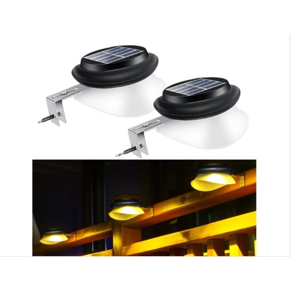 Wireless Security Solar Gutter Lights, Easy Install Outdoor Decorative ...