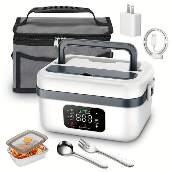 Wireless Self-Heating Lunch Box, 304 Stainless Steel & Constant Temp ...