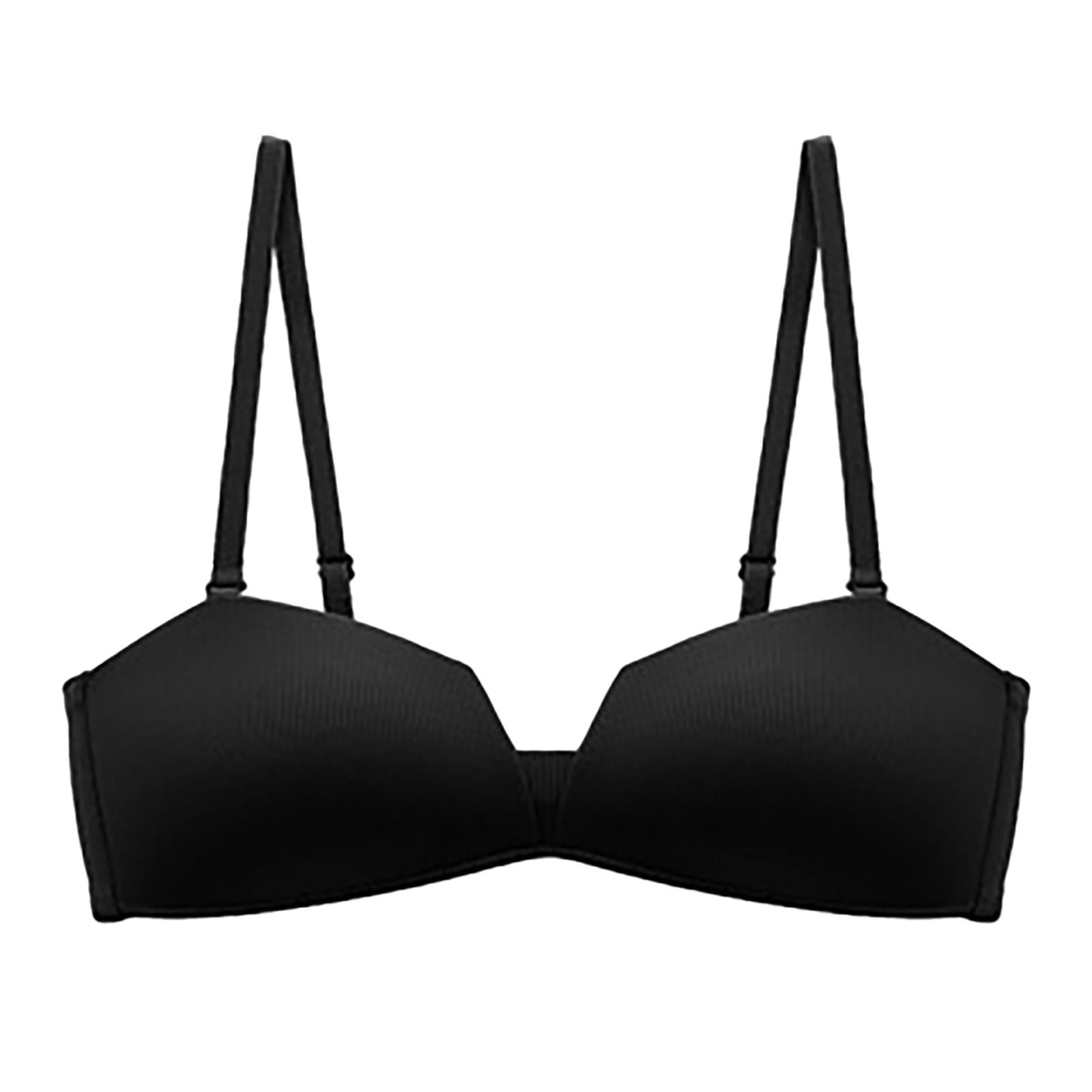 Wireless Sexy Back Bra for Women - Push Up, Adjustable Straps, Side ...