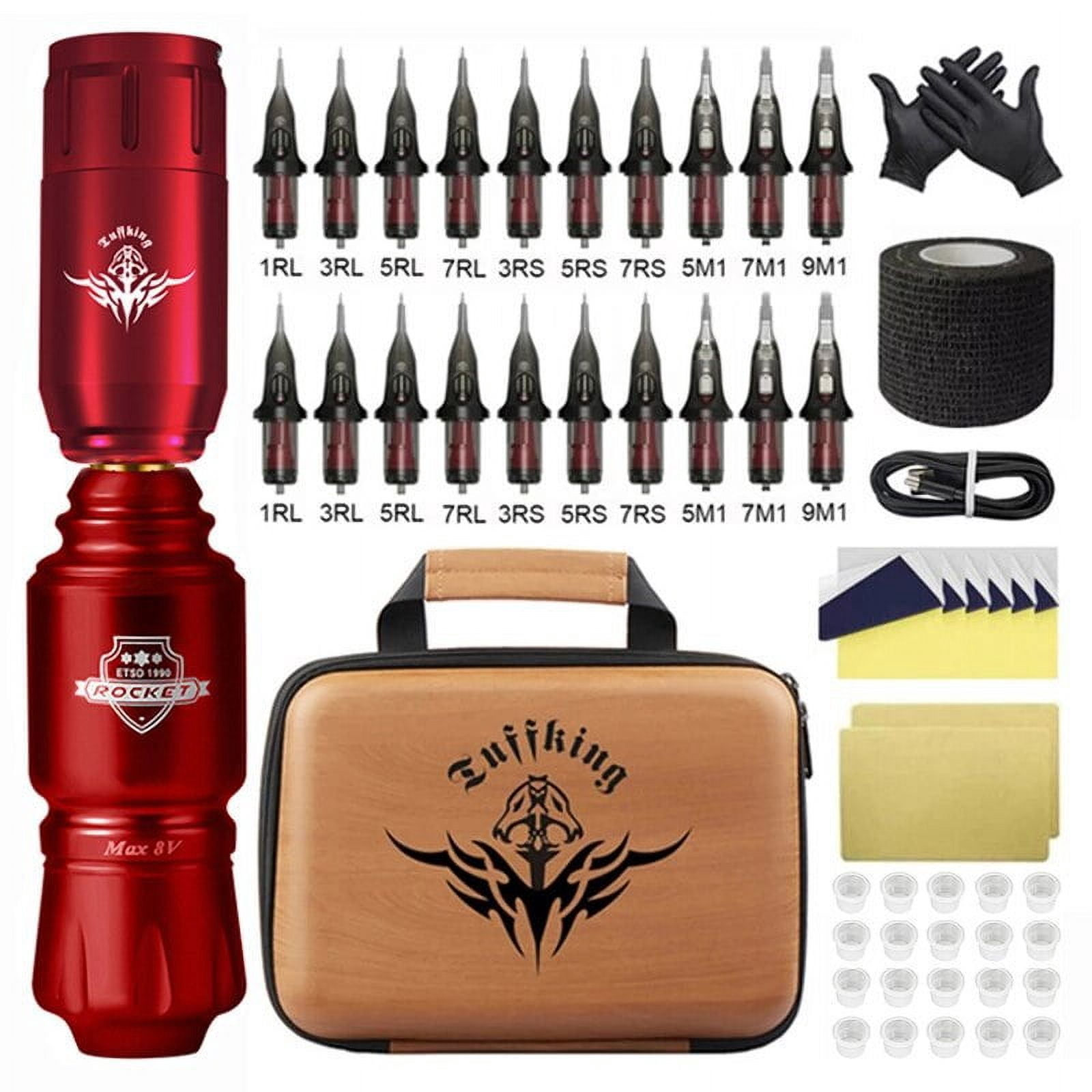 Wireless Short Tättoo Pen Kit – Compact & Powerful Tättoo Machine with ...