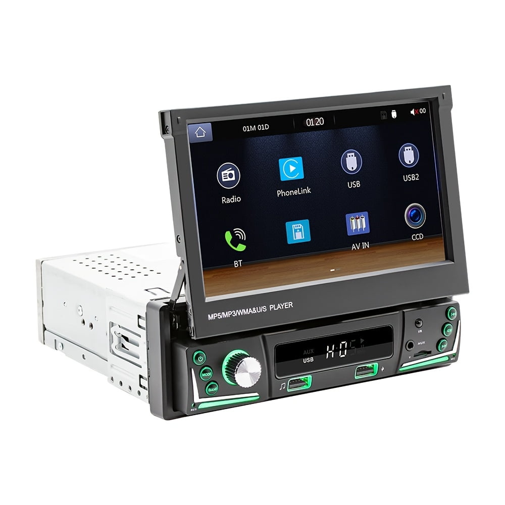 Wireless Single Din Car Stereo with Apple Carplay & Android Auto,7 ...