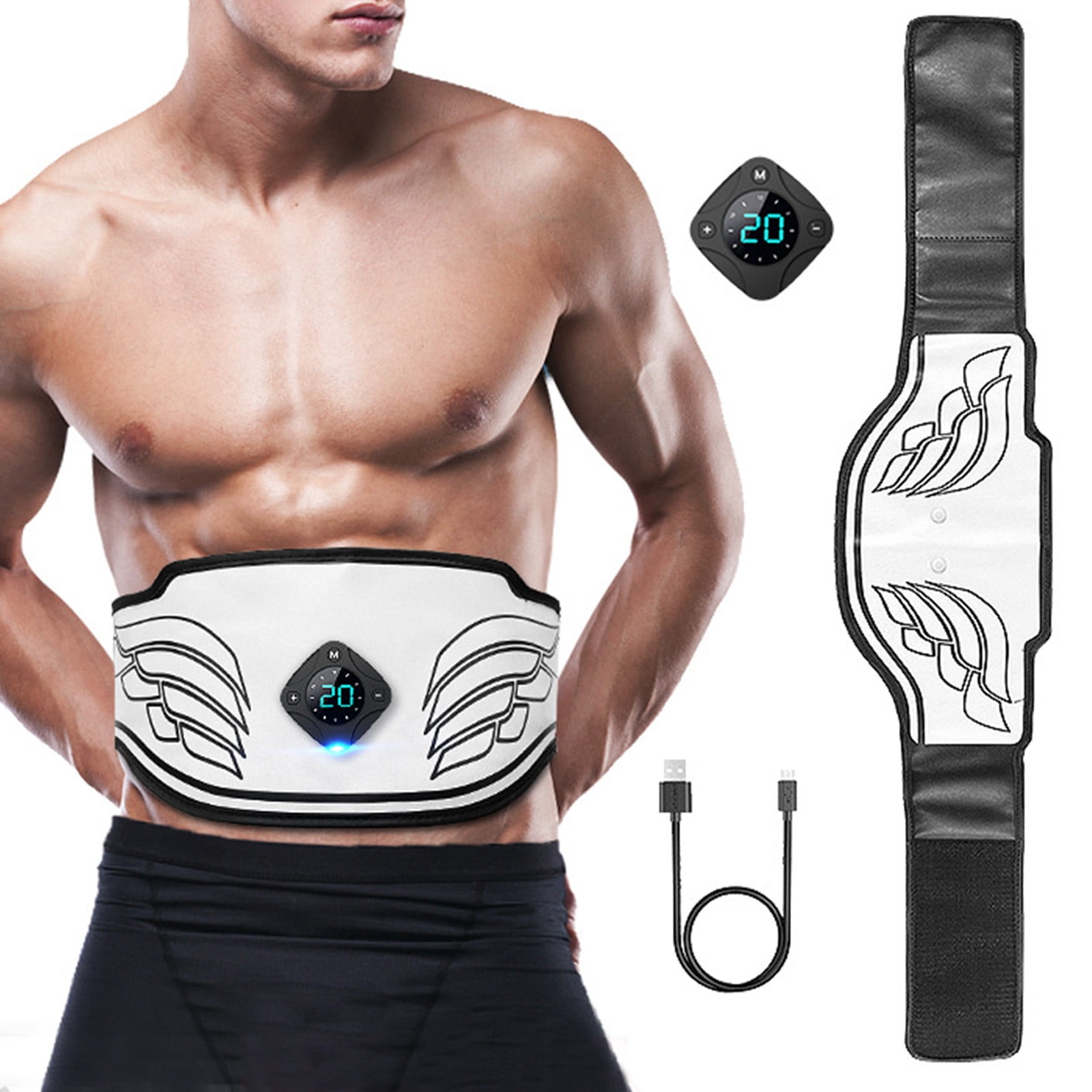 Wireless Slimming Belt, Abdominal Massager Portable Weight Loss Machine ...