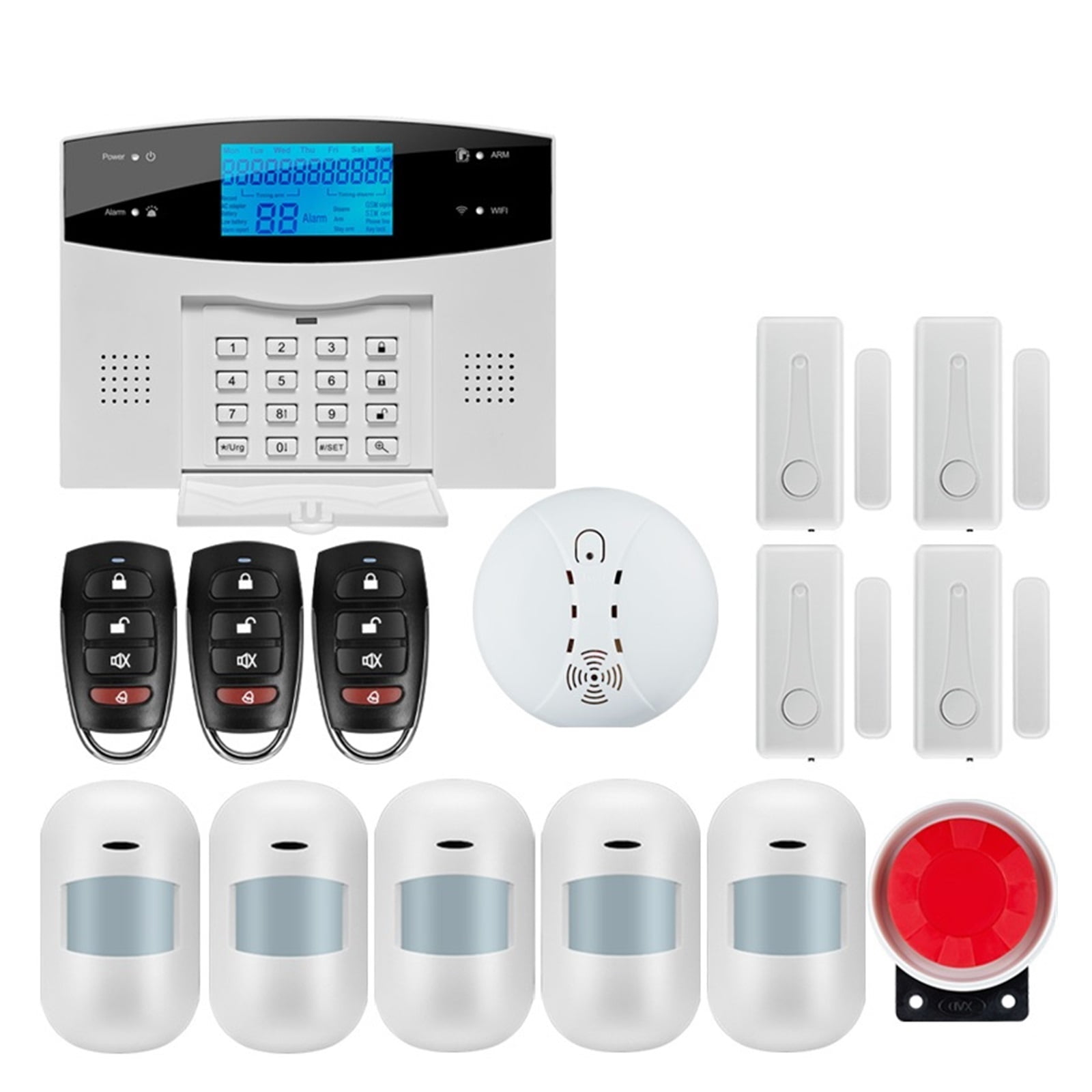 Wireless Smart Home Tuya GSM Security Alarm System SMS APP Control ...