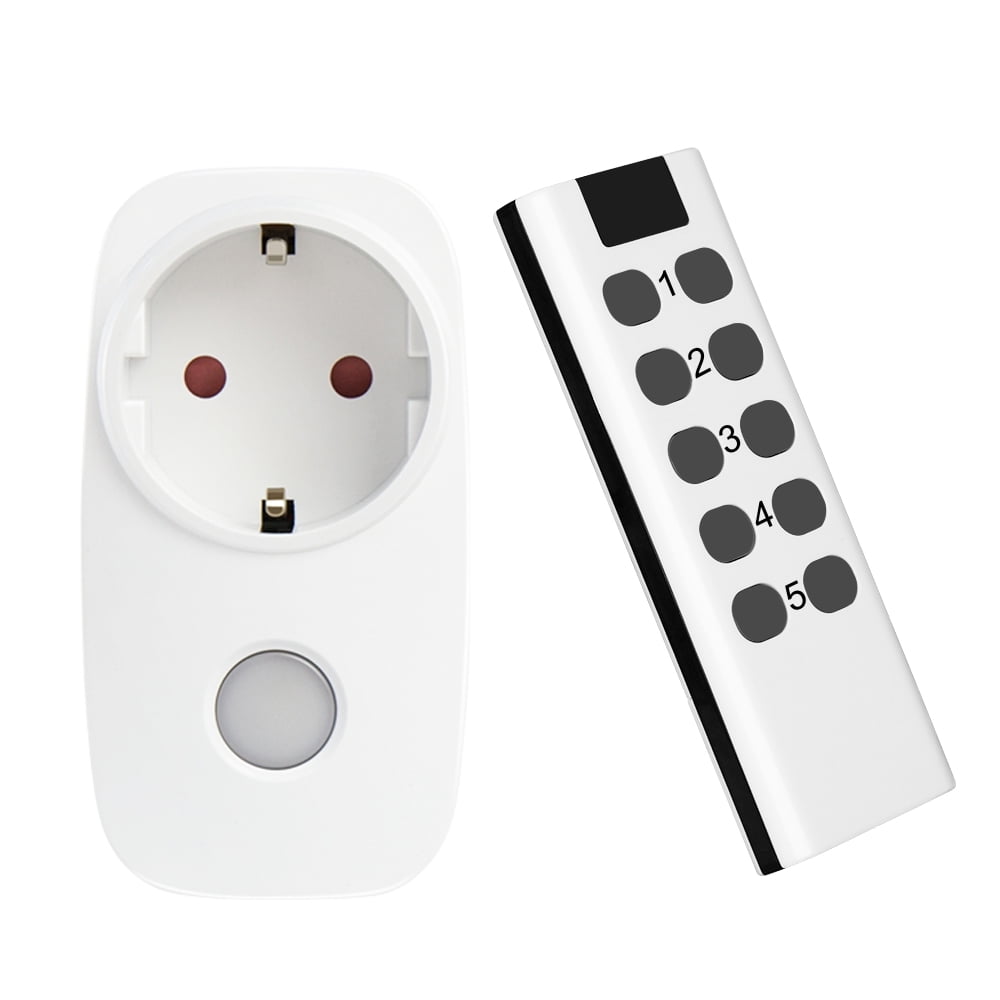Wireless Smart Remote Control Power Outlet Light Switch Plug Socket RF ...