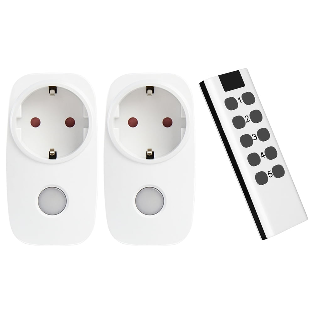 Wireless Smart Remote Control Power Outlet Light Switch Plug Socket RF ...