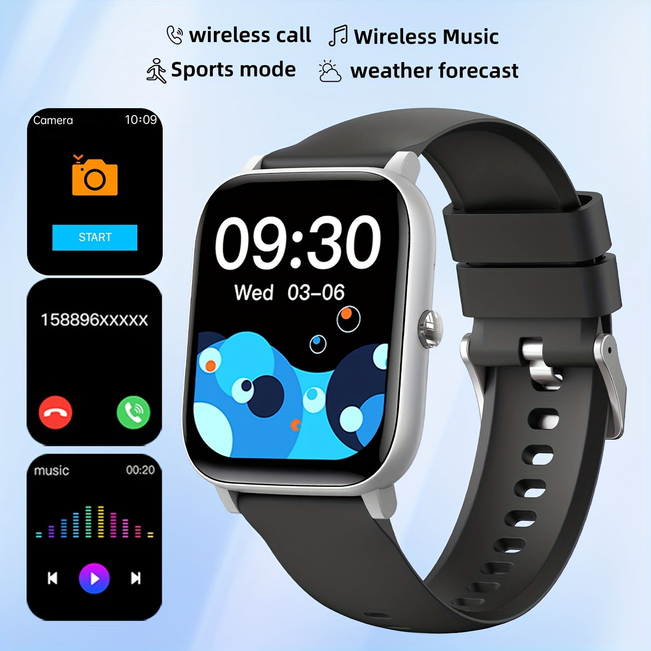 [Wireless Smartwatch] Wireless 5.0 Smartwatch with 1.85 Inch TFT ...