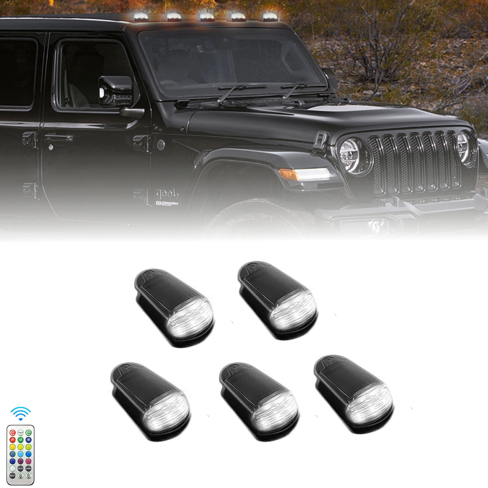 Wireless Solar Cab Lights 2024 New Punch Solar Powered Cab Lights 7 ...