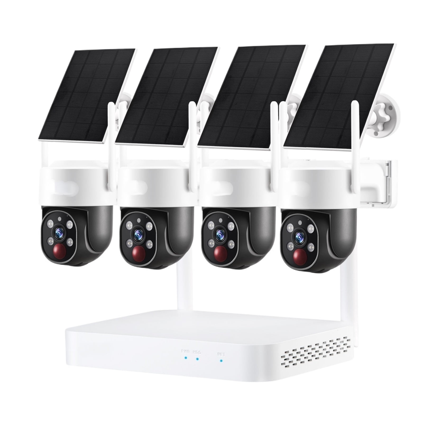 Wireless Solar Camera System Wireless, 4 Sets Of 2K 4MP QHD CCTV ...