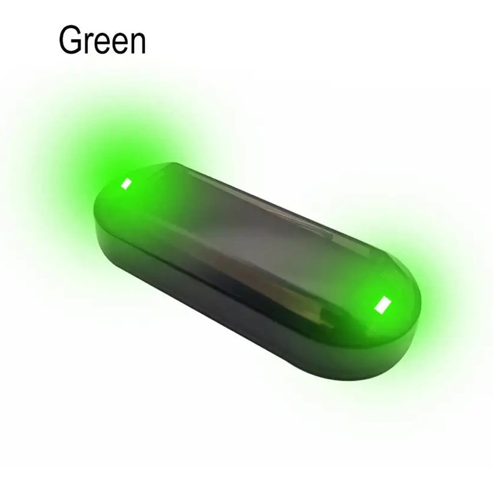 Wireless Solar Car Alarm Light Simulated Anti-Theft Caution Flashing ...
