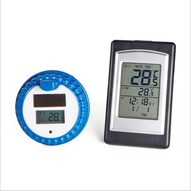 Wireless Solar Pool Thermometer Wireless Floating Indoor and Outdoor ...