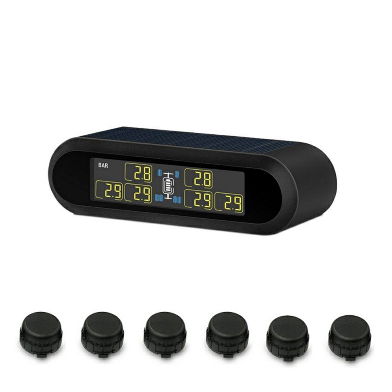 Wireless Solar Power TPMS Tire Pressure Monitoring System RV Truck TPMS ...