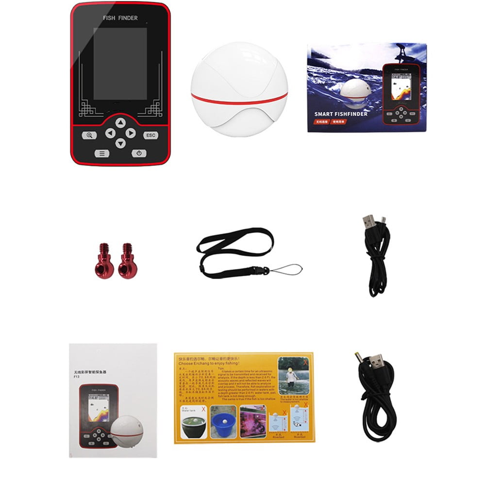 Wireless Sonar High Definition Fish Finder 60m for Echo Sounder Water ...