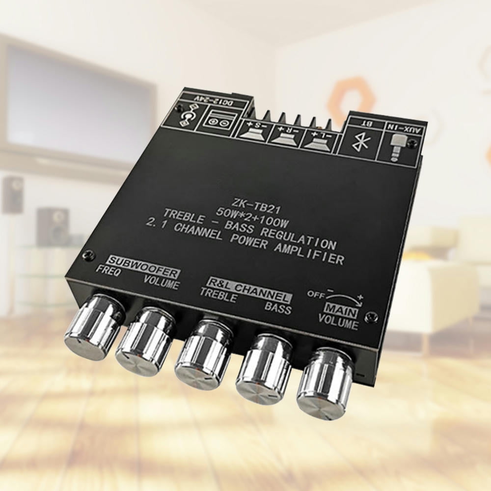 Wireless Speaker Amplifier Board DIY Stereo 2.1 Channel AUX Input ...