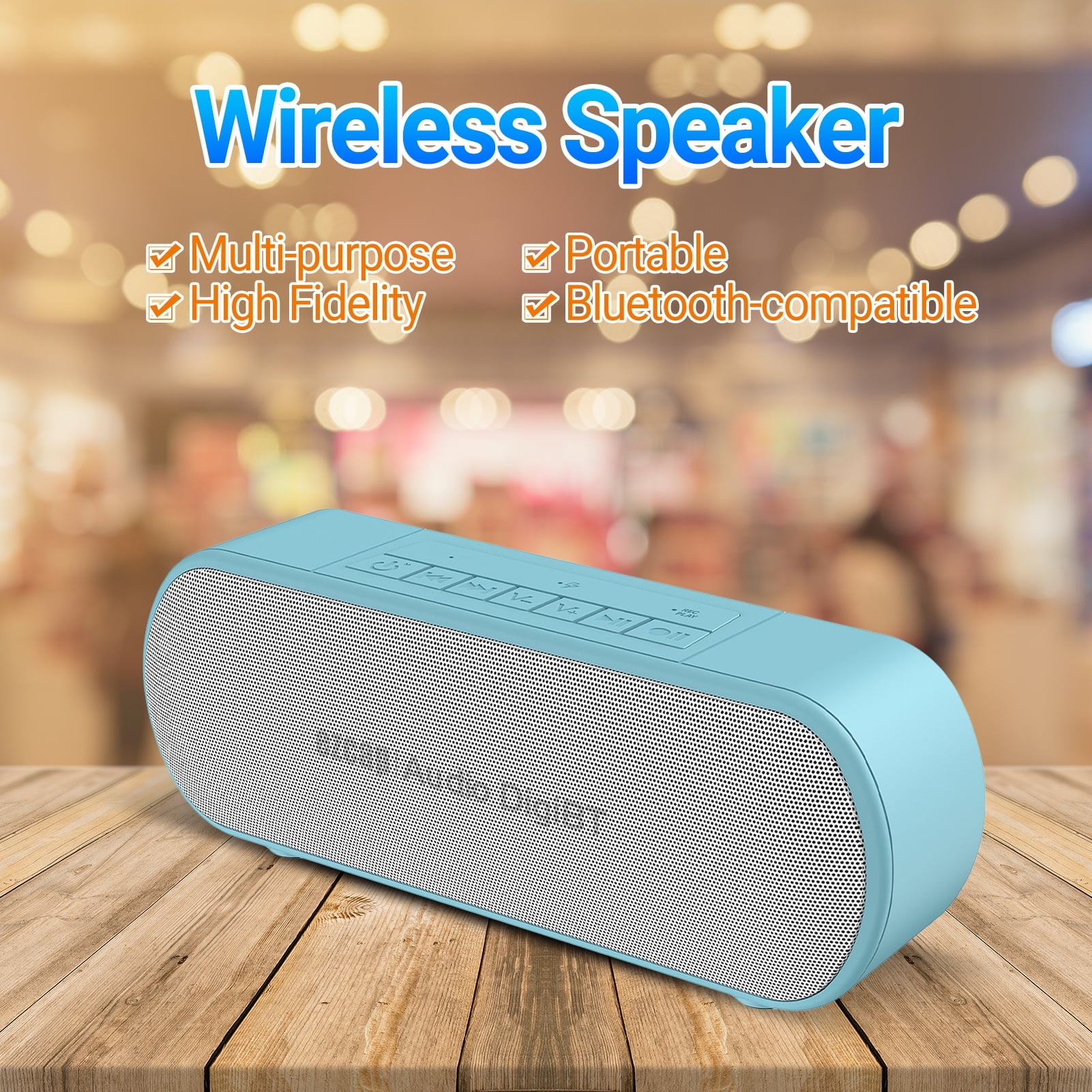 Wireless Speaker Multi-purpose High Fidelity Portable Bluetooth ...